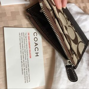 Coach | Accessories | Nwt Coach Zip Up Card Holder | Poshmark
